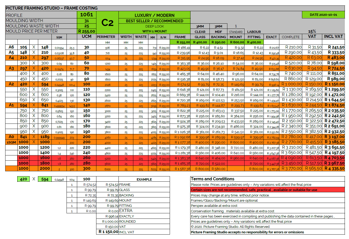 C-Range Frame - PictureFramingStudio