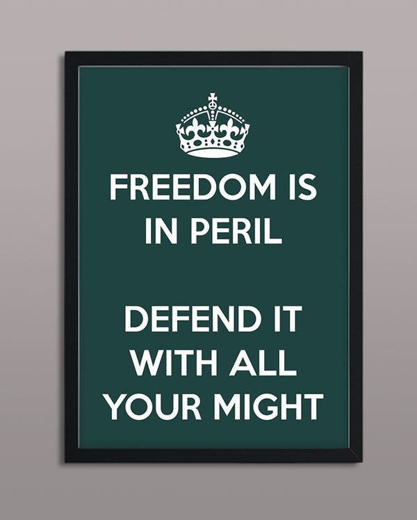 Freedom is in Peril - PictureFramingStudio