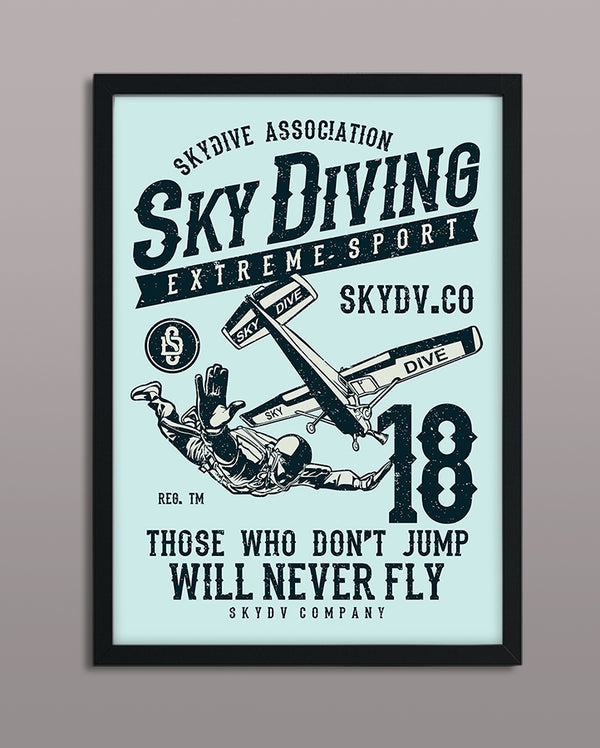 Sky Diving - PictureFramingStudio
